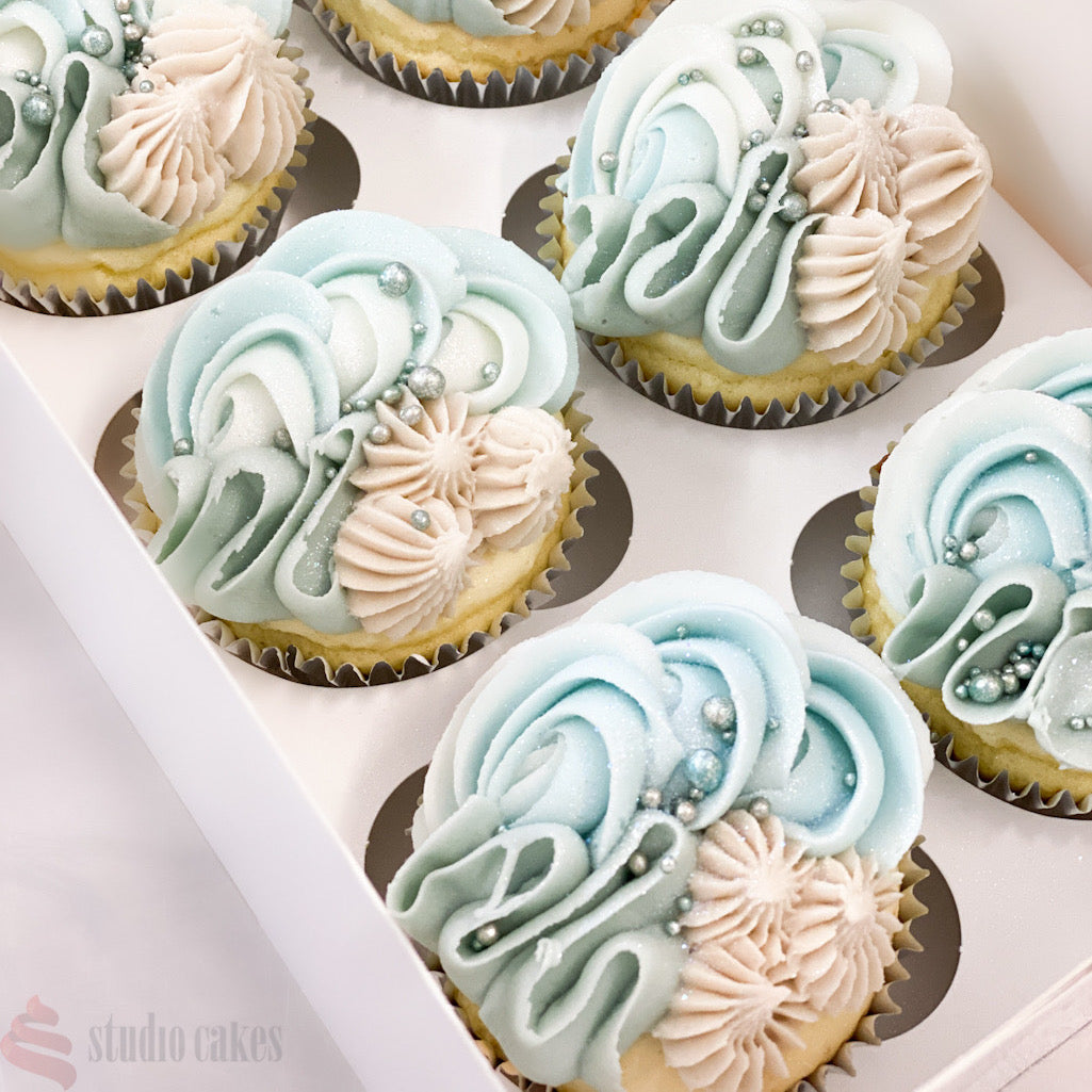 Seafoam Cupcakes – Studio Cakes