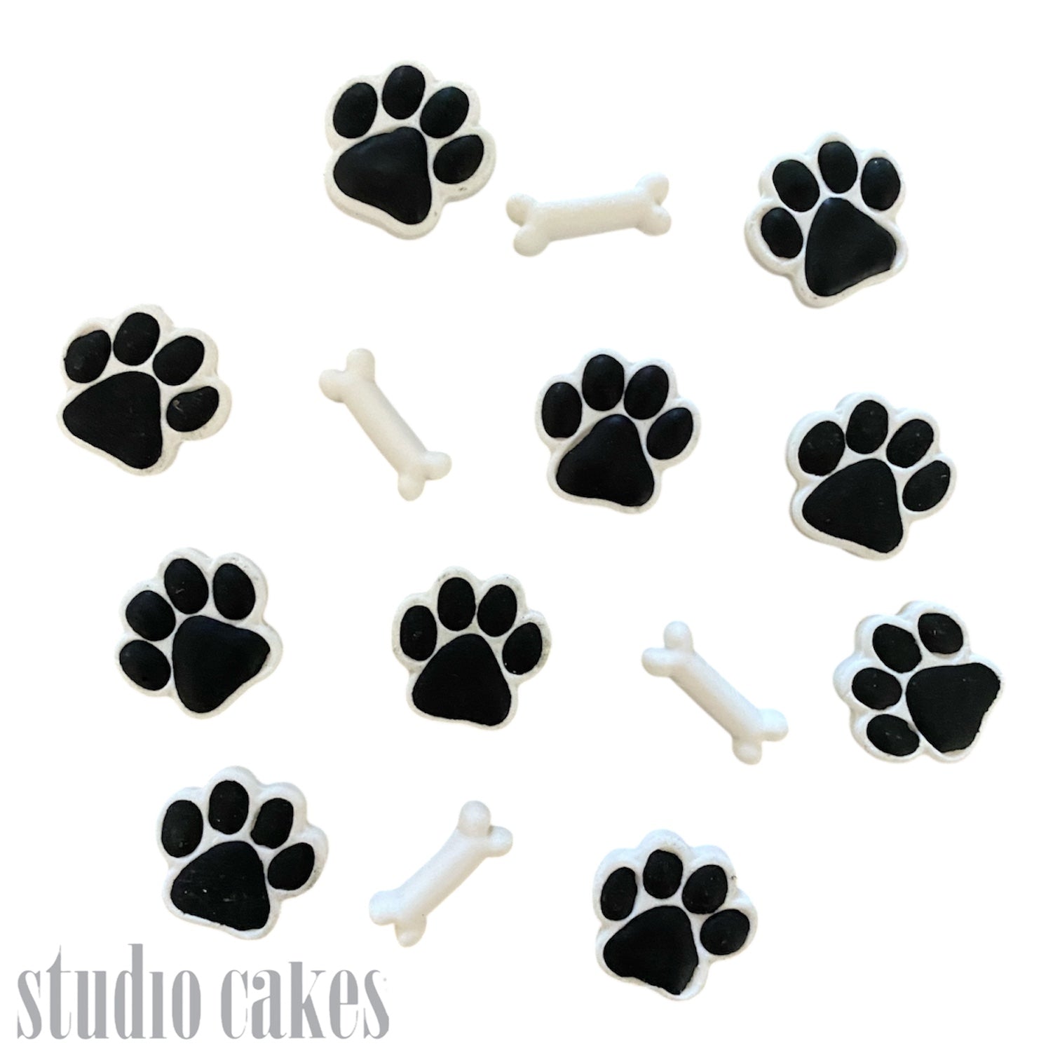 Sugar Toppers - Dog Paws and Dog Bones – Studio Cakes