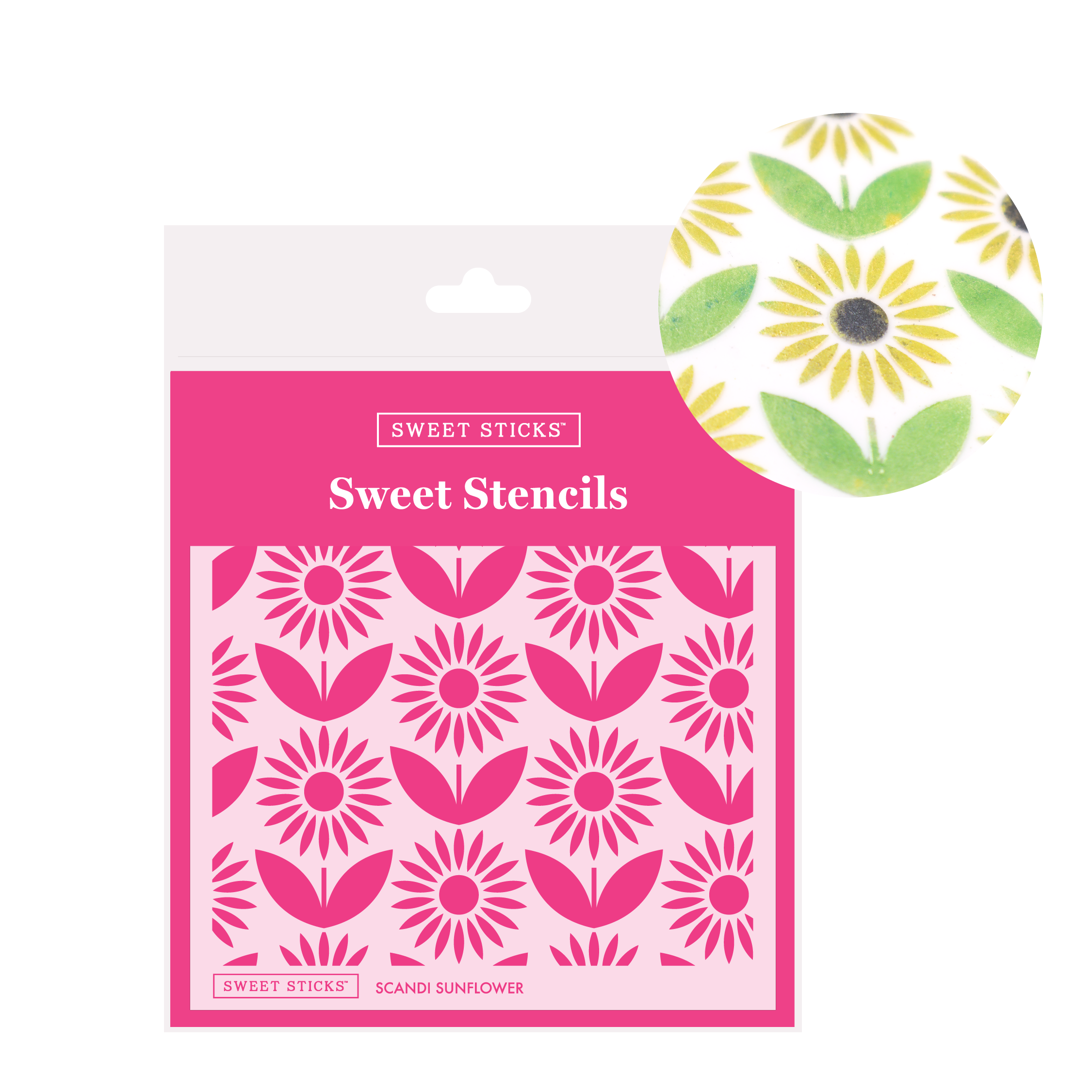 Sweet Stencils - Scandi Sunflower – Studio Cakes